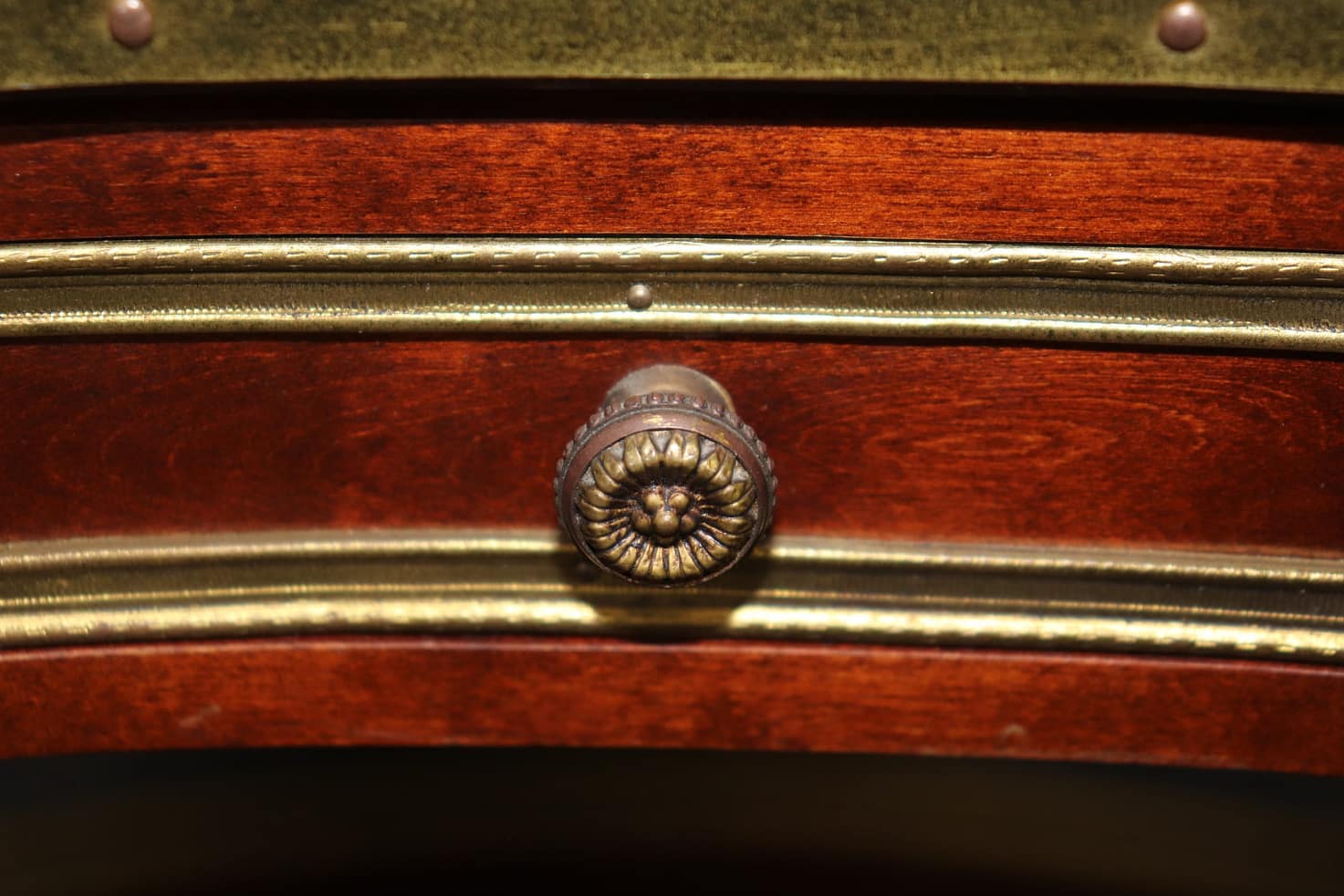 Francoise Linke Attributed Marble Top Louis XV Bronze Mounted End ...