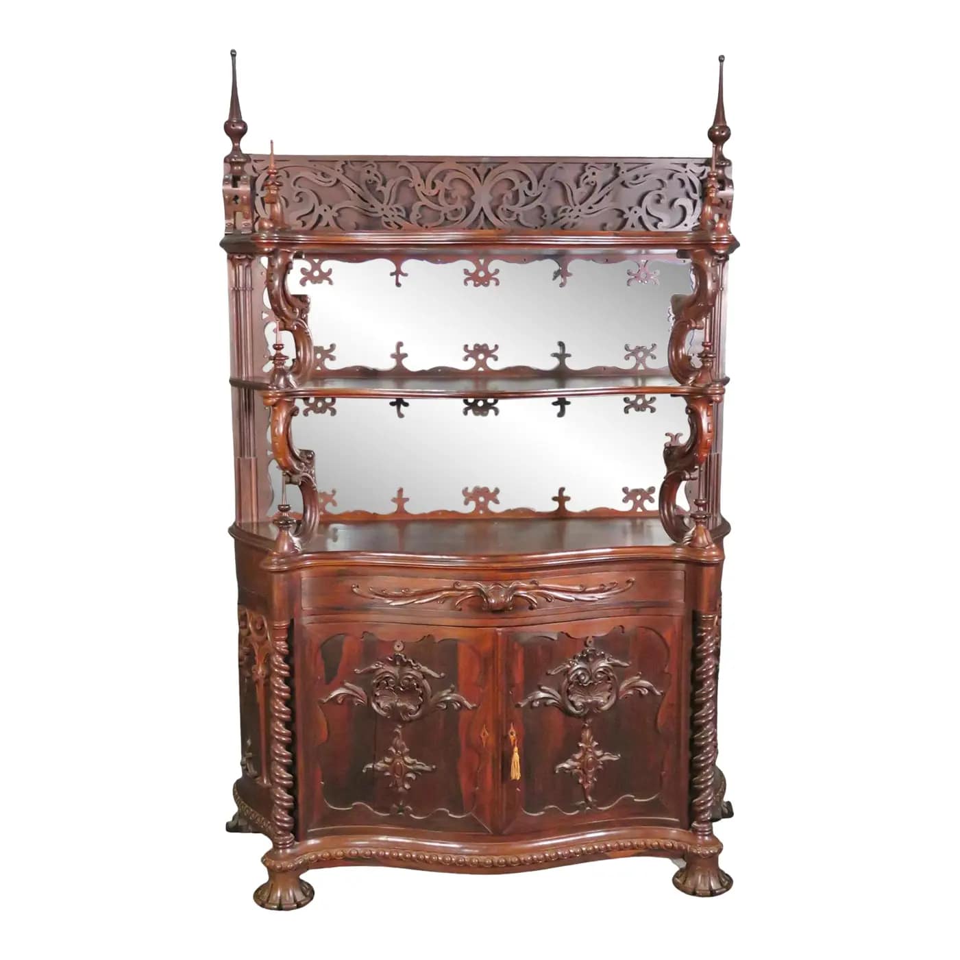 Rosewood American Victorian Etagere Attributed to Alexander Roux C1860s ...